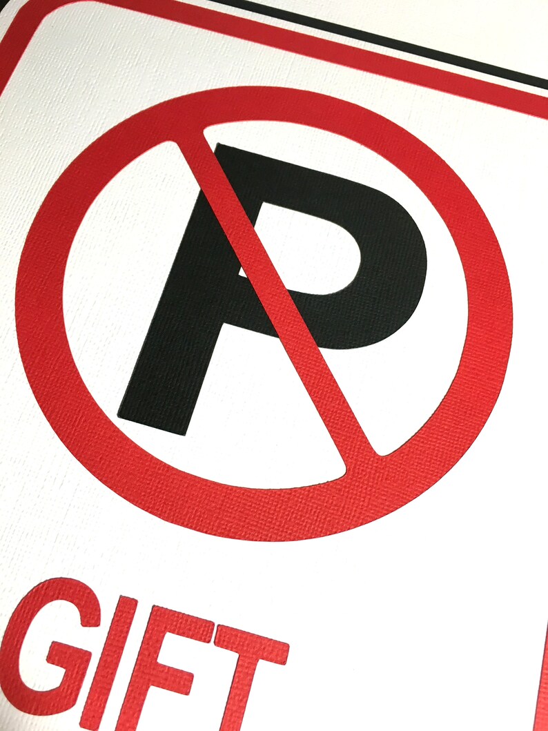 Gift Unloading Zone No Parking Party Sign Race Car Birthday - Etsy
