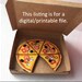 Elf Pizza Box and Elf Pizza, PRINTABLE, Elf Prop, Stage Your Elf, Elf ...