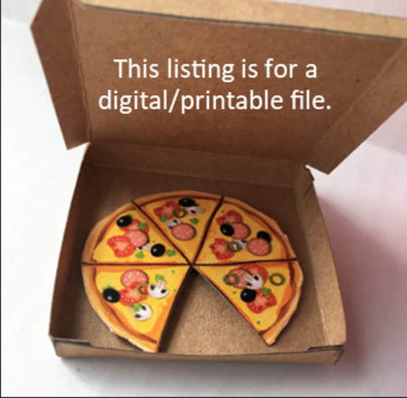 Elf Pizza Box and Elf Pizza, PRINTABLE, Elf Prop, Stage Your Elf, Elf ...