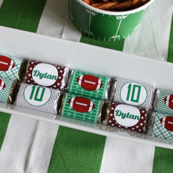 Football Hershey Wrapper - Etsy