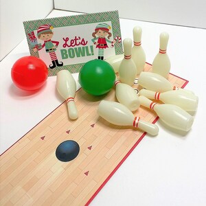 Elf Bowling Bowling Ball Bowling Pins Let's Bowl Elf | Etsy