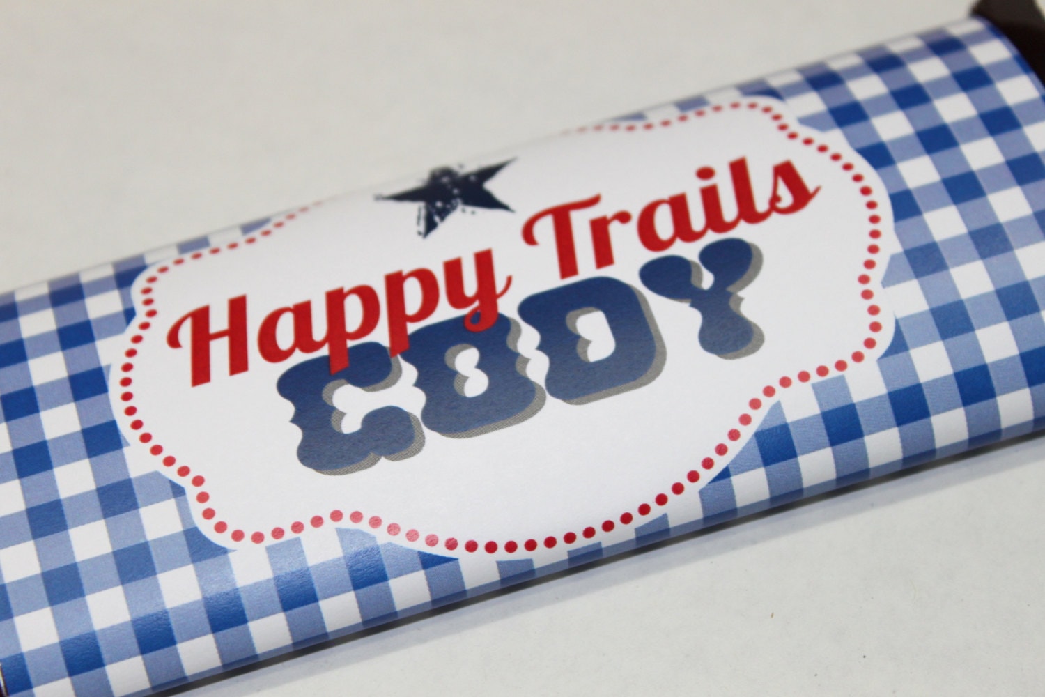 Western Birthday Party Candy Bar Wrapper - Happy Trails, Wedding ...