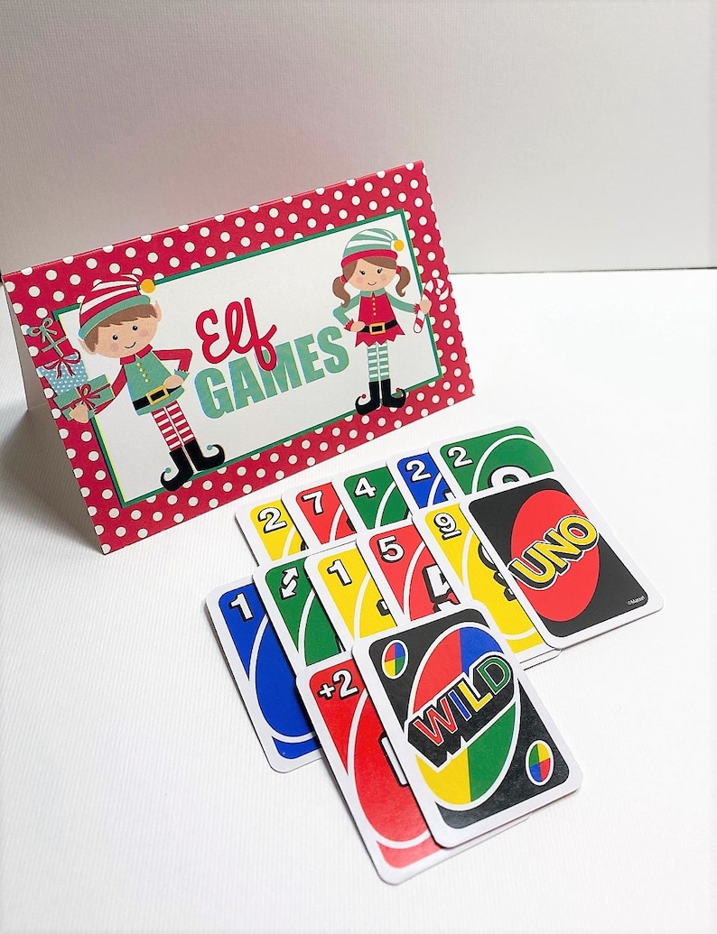 Elf Games Elf Card Games Uno Cards Elf Prop Stage Your - Etsy