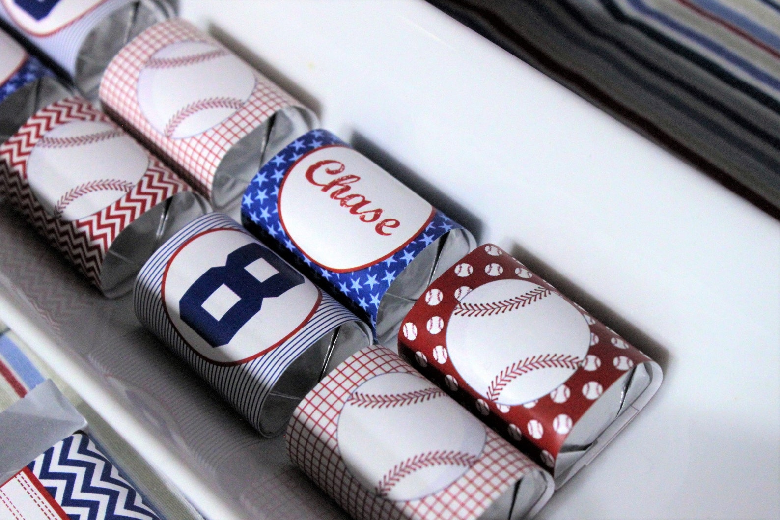 Baseball Party Mini Hershey Candy Bar WRAPPER ONLY Baseball - Etsy