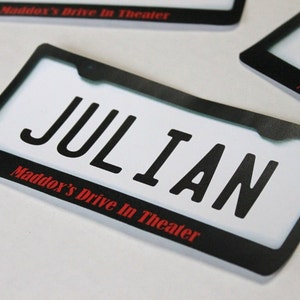 Drive in Movie Birthday Party - DIGITAL License Plate Decals for ...