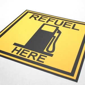 Refuel Here Party Sign, Race Car Birthday Party, Die Cut Party Sign ...