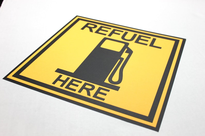 Refuel Here Party Sign Race Car Birthday Party Die Cut Party - Etsy