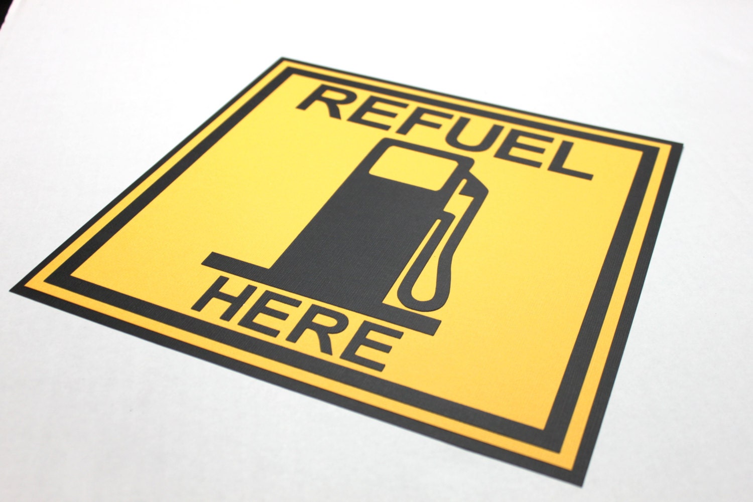 Refuel Here Party Sign Race Car Birthday Party Die Cut Party | Etsy