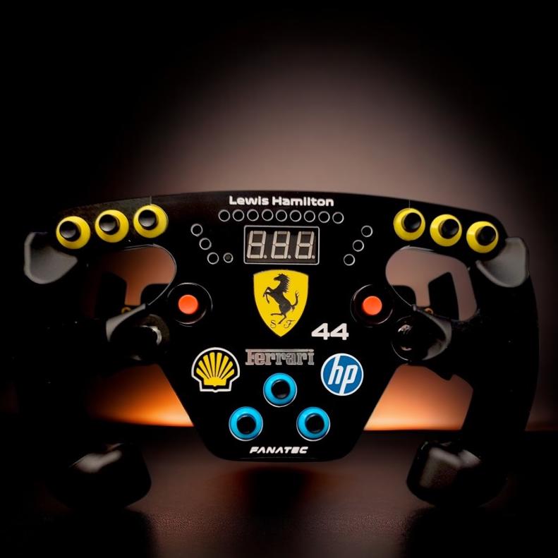 Plate 3D for FANATEC F1 Esport Wheel - Ferrari Black Sim Racig Custom ...