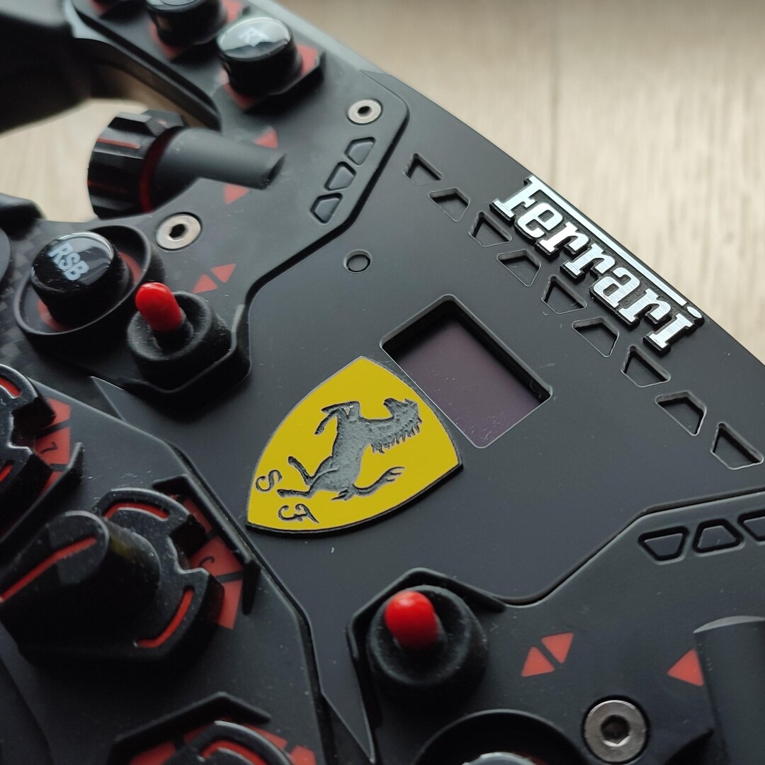 Plate for FANATEC Formula V2/2.5 Wheel - Ferrari Black Small Version ...