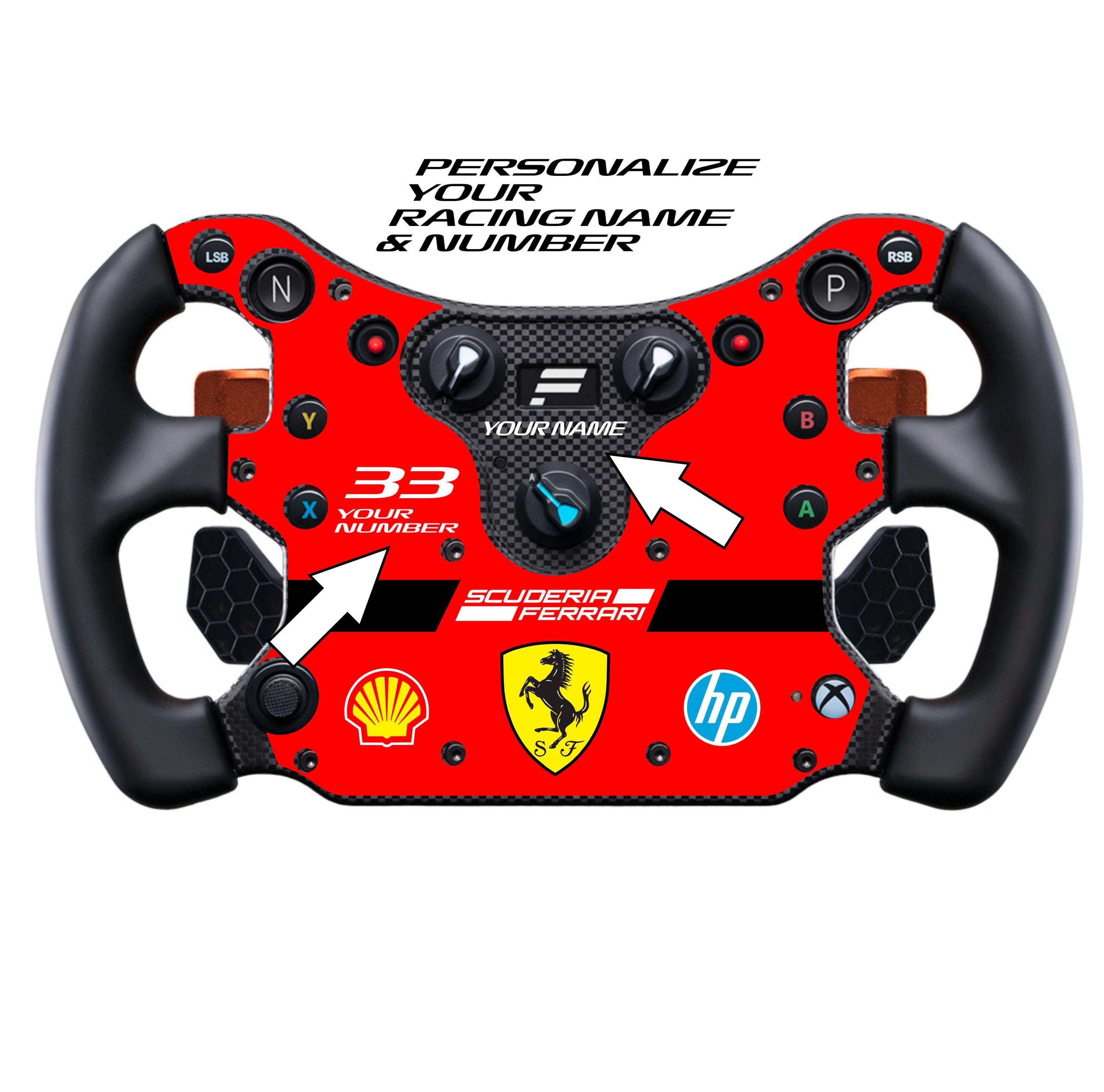 3D Plate for FANATEC Mclaren Gt3 Wheel -ferrari Version Sim Racig ...
