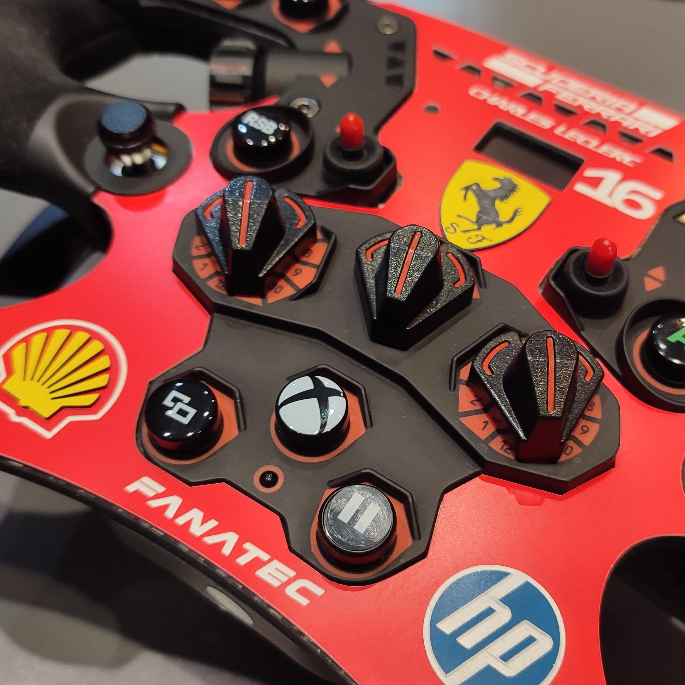 Plate for FANATEC Formula V2/2.5 Wheel - Ferrari 16 Version Sim Racig ...