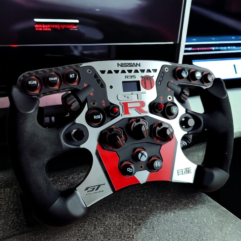 Plate for FANATEC Formula V2/2.5 Wheel - Nissan GTR Version Sim Racig ...