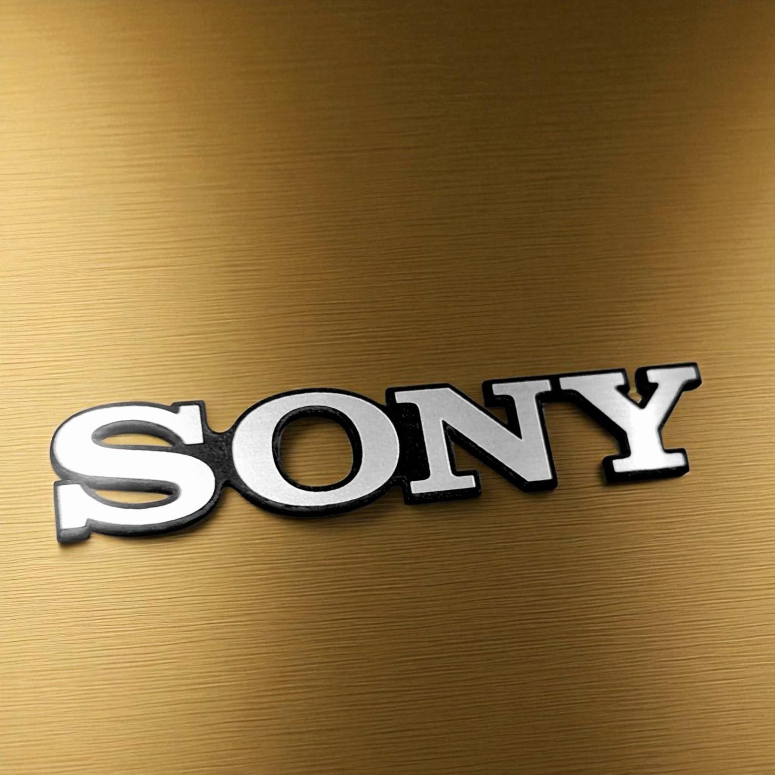 Laser Cut SONY Logo: Aluminum, Gold, Black, White - Audio Upgrade - Etsy