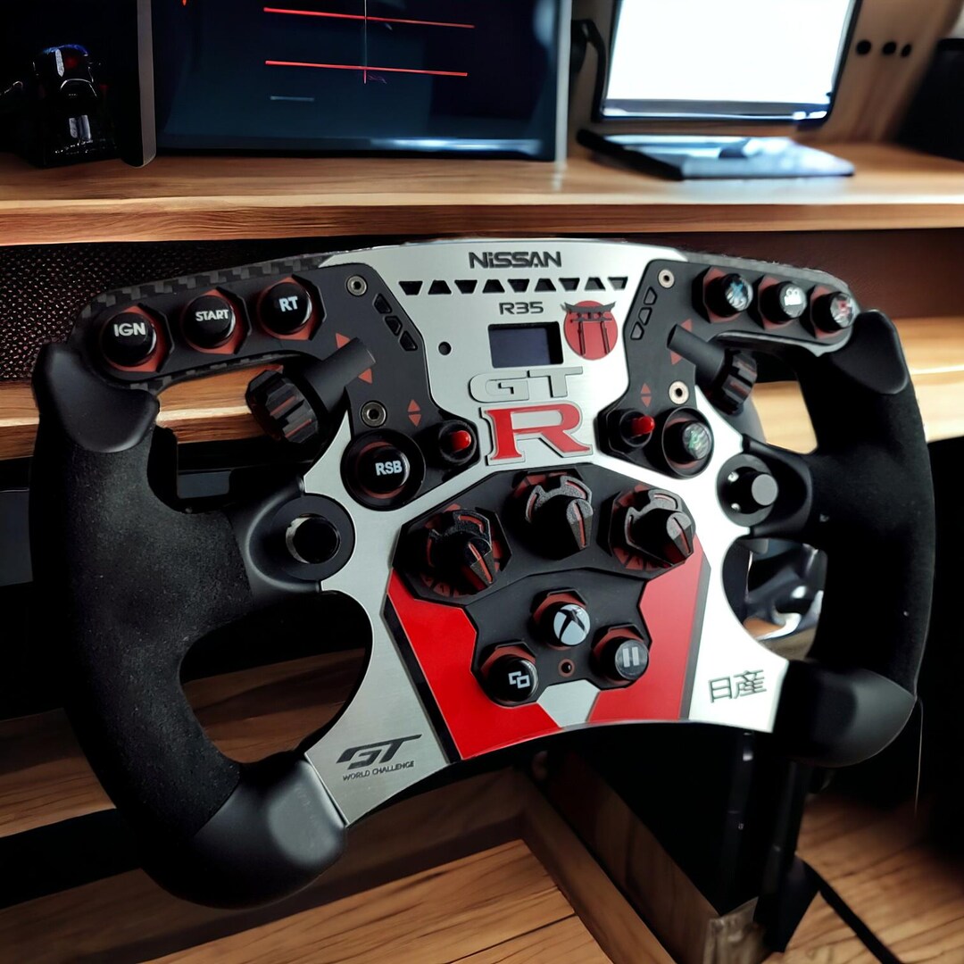 Plate for FANATEC Formula V2/2.5 Wheel - Nissan GTR Version Sim Racig ...