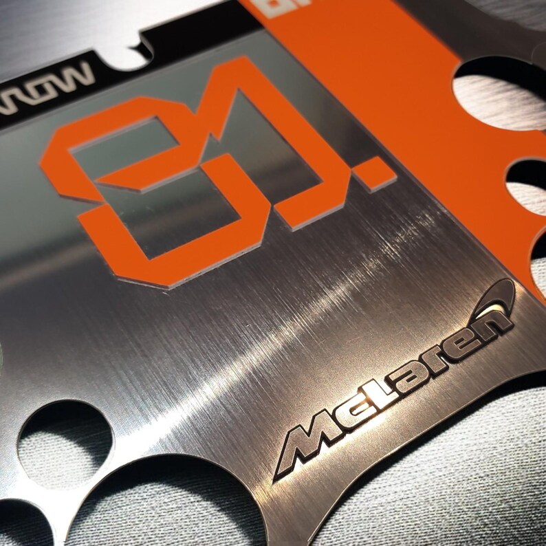 Plate 3D for FANATEC GT3 Endurance Whee : Mclaren No.81 Sim Racing ...
