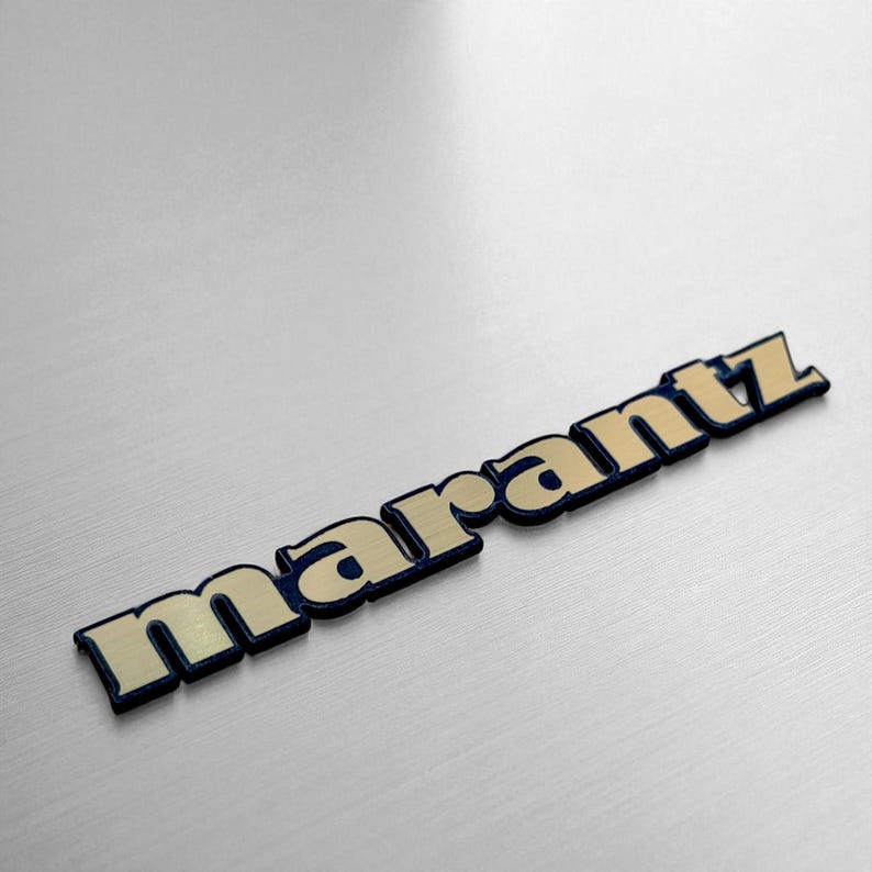 Laser Cut Marantz Logo: Aluminum, Gold, Black, White - Audio Upgrade - Etsy