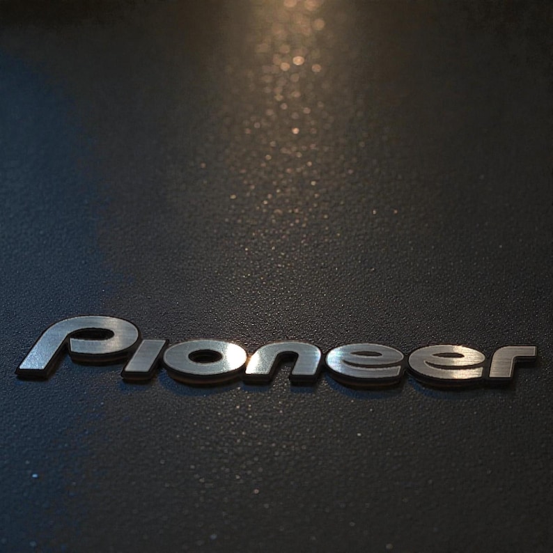 Pioneer New Logo - Laser Cut Engraved Audio Emblem - Custom Hifi Decor ...