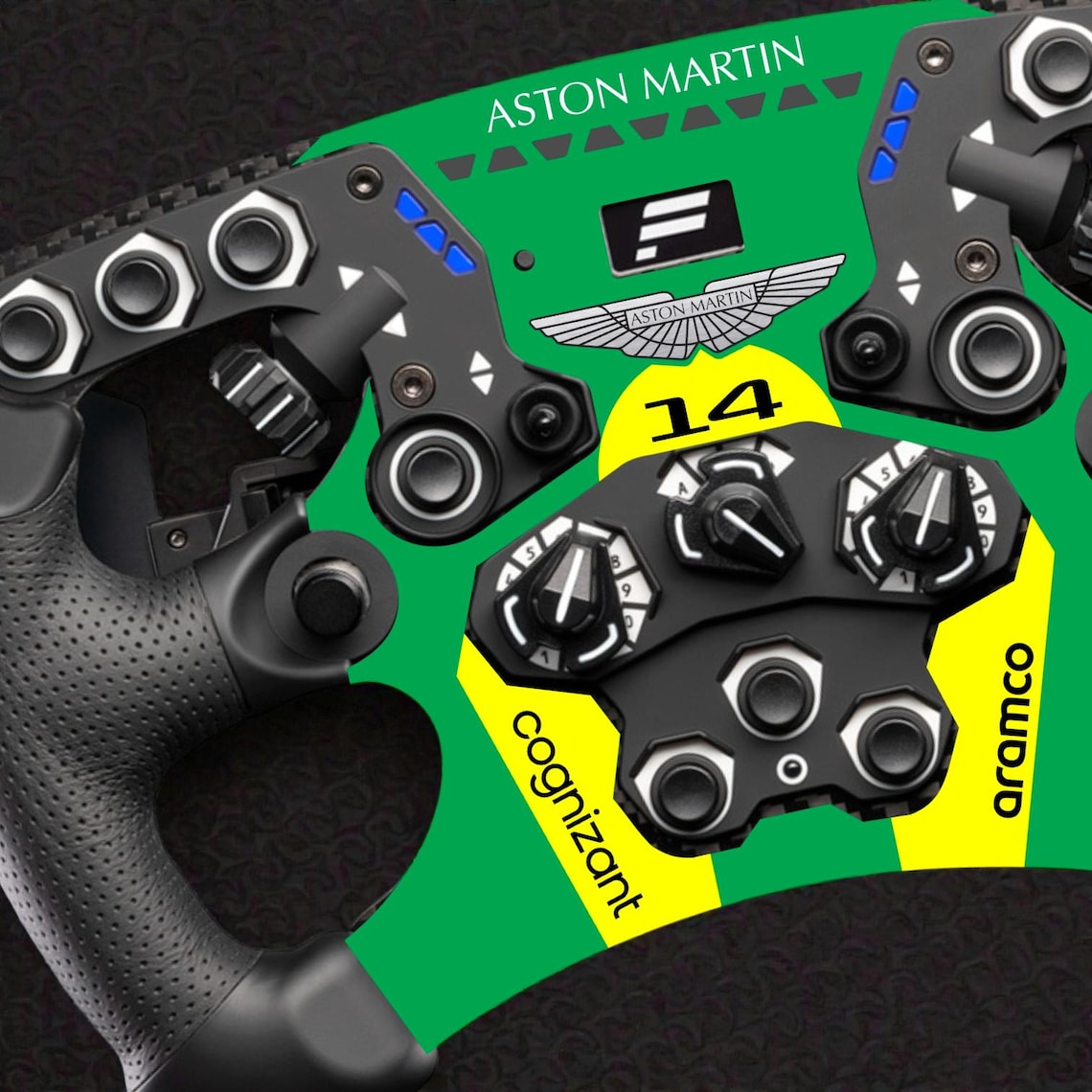 Aston Martin Plate for FANATEC Formula V2/2.5 Wheel - Sim Racig Custom ...