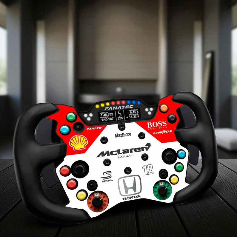 Mclaren Senna Plate 3D for FANATEC GT3 Endurance Whee : Sim Racing ...