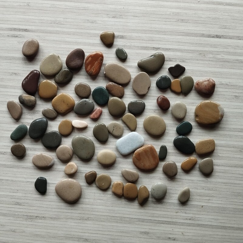Flat Beach Stones - Etsy