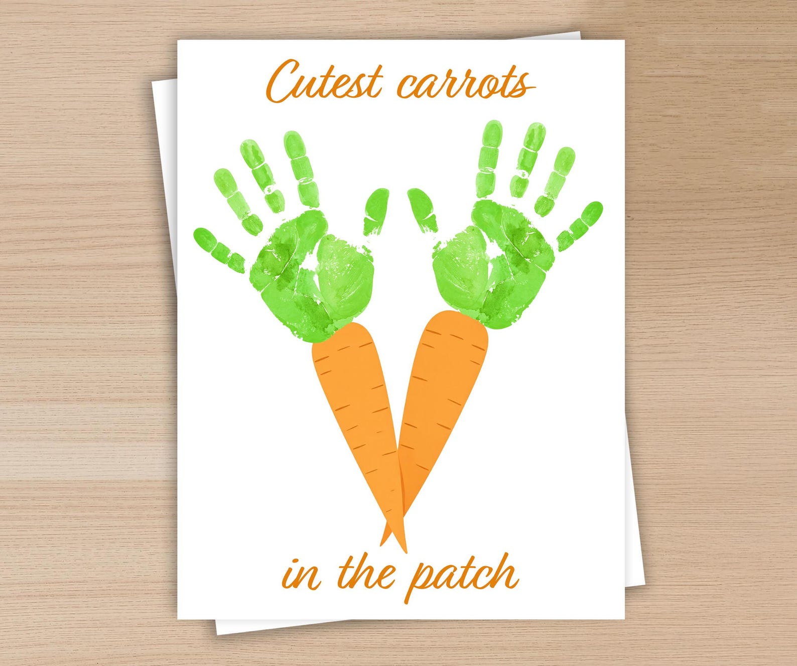 Cutest Carrots in the Patch Handprint Craft Printable, Easter Craft ...