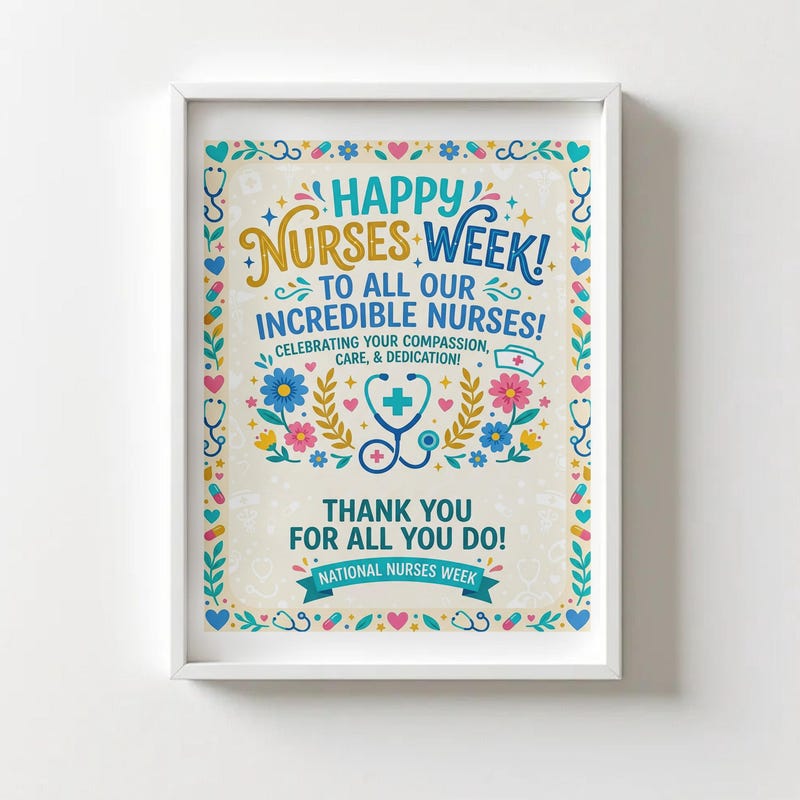 Happy Nurses Week Signs - Etsy