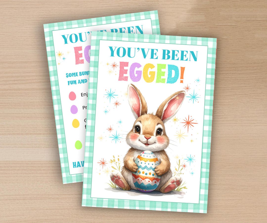 You've Been Egged Printable, Easter Party, Easter Treats, Coworker Game ...