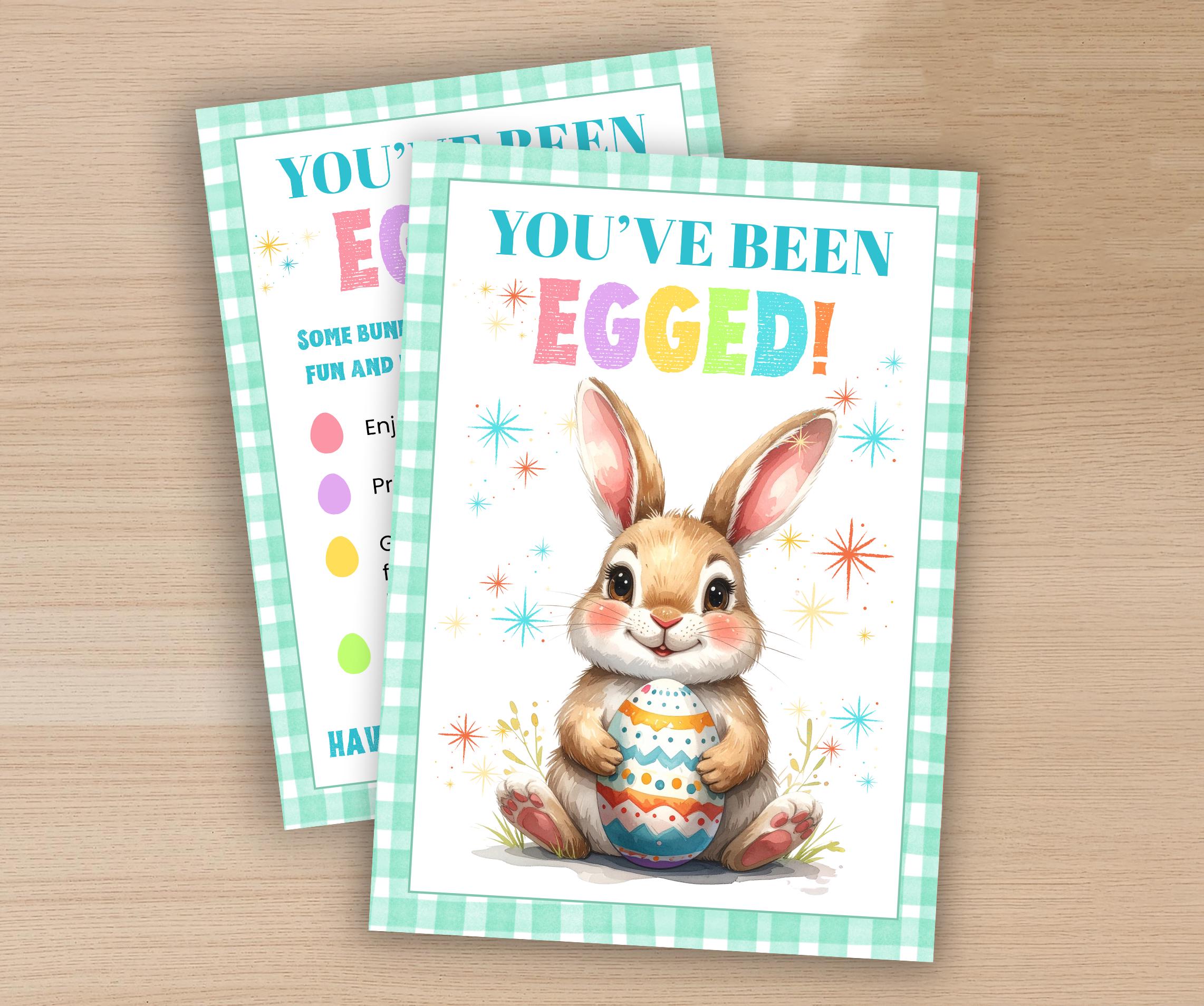 You've Been Egged Printable, Easter Party, Easter Treats, Coworker Game ...