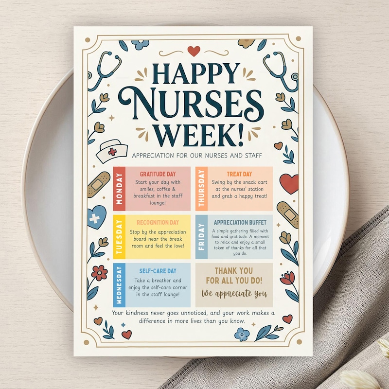 Nurses Week Flyer - Etsy