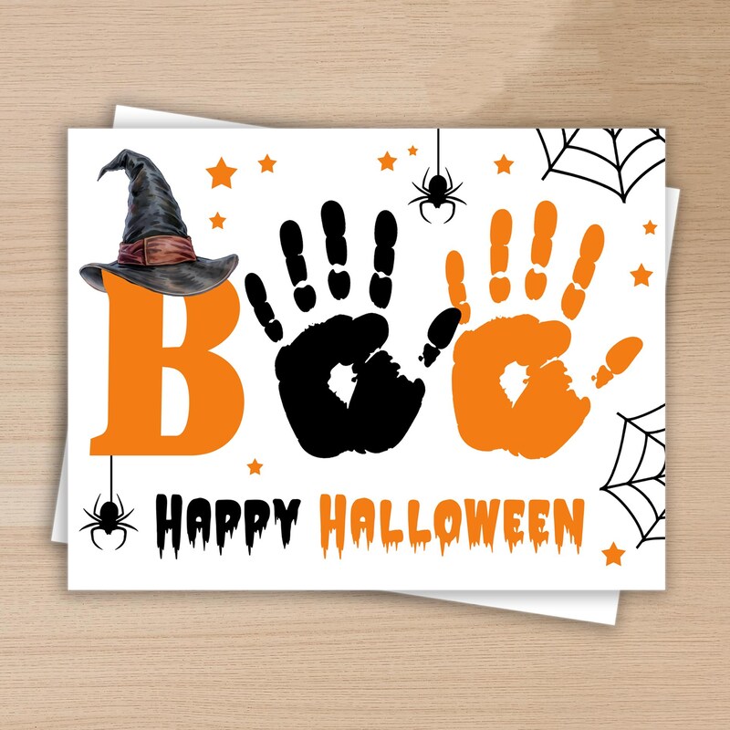Halloween Handprint Craft - Etsy