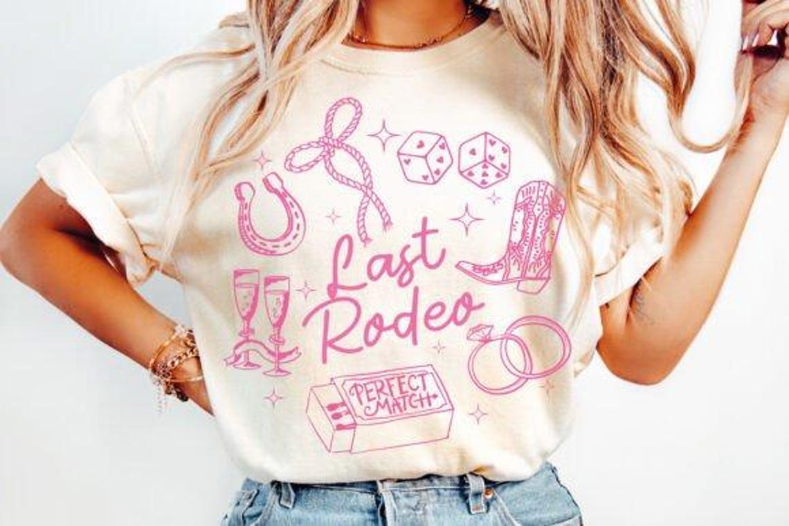 Last rodeo Western Wedding PNG – Rustic Bride Design, Cowboy Themed ...