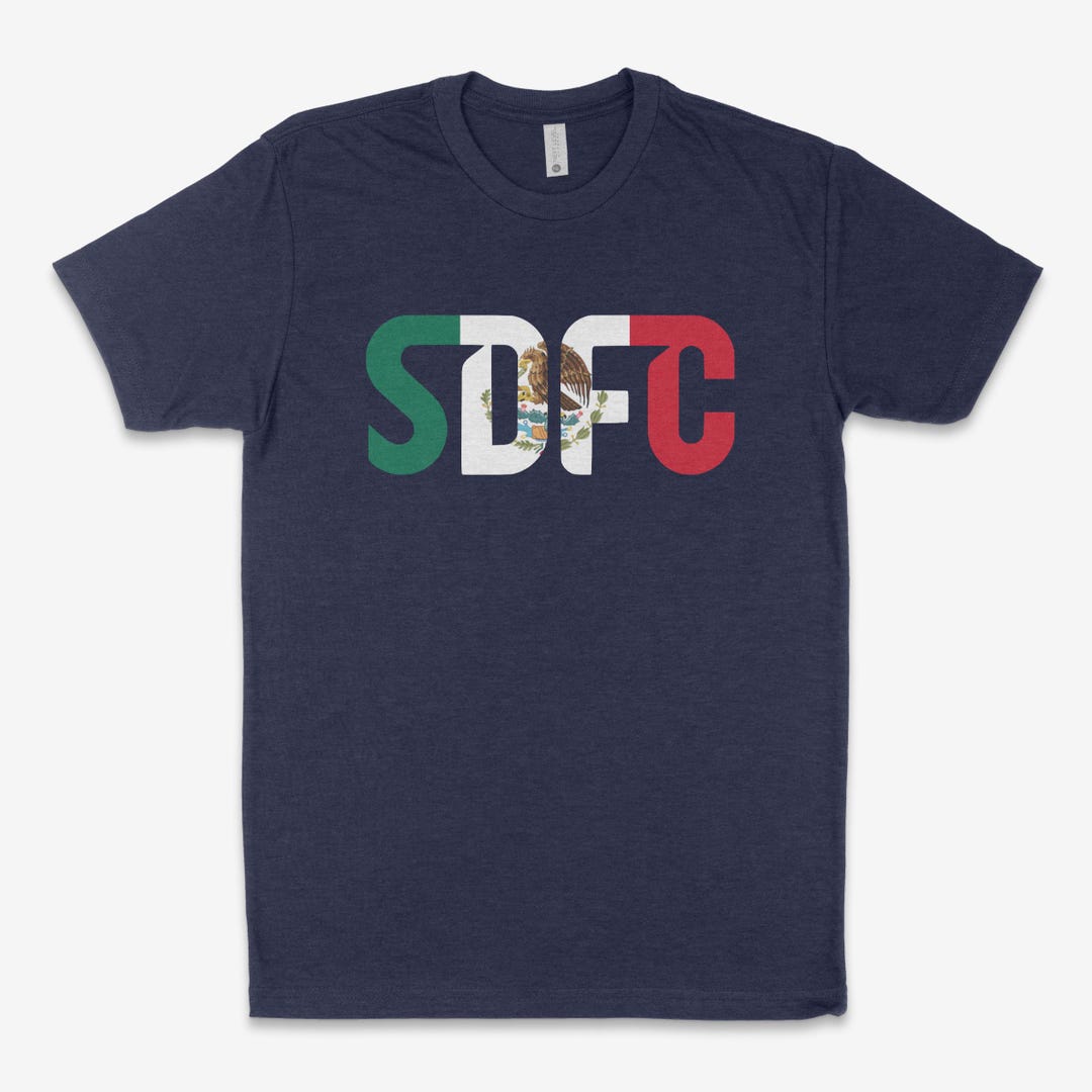 San Diego FC Mexican Flag Monogram Shirt: Soccer Team Tee - Etsy