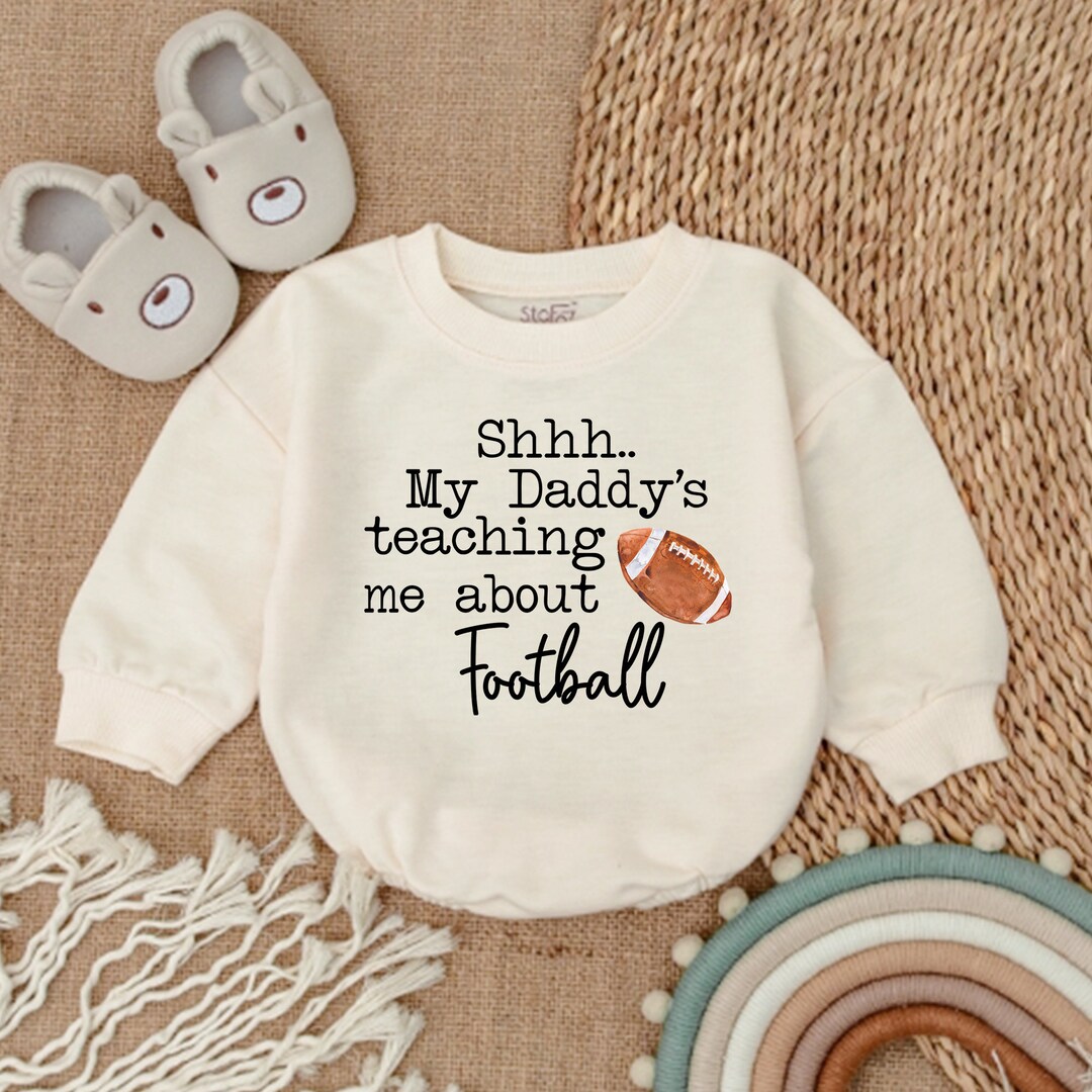My First Football Season Romper,football Baby Shower, Newborn Bodysuit ...
