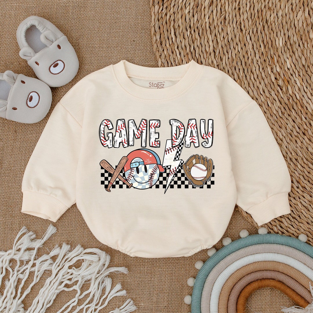 Game Day Baby Clothes - Baseball Vibes Baby Outfit- Bubble Romper -baby ...