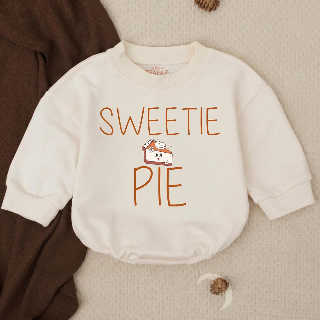 Sweetie Pie Baby Romper- Thanksgiving Infant Outfit- Baby Girl Clothes ...