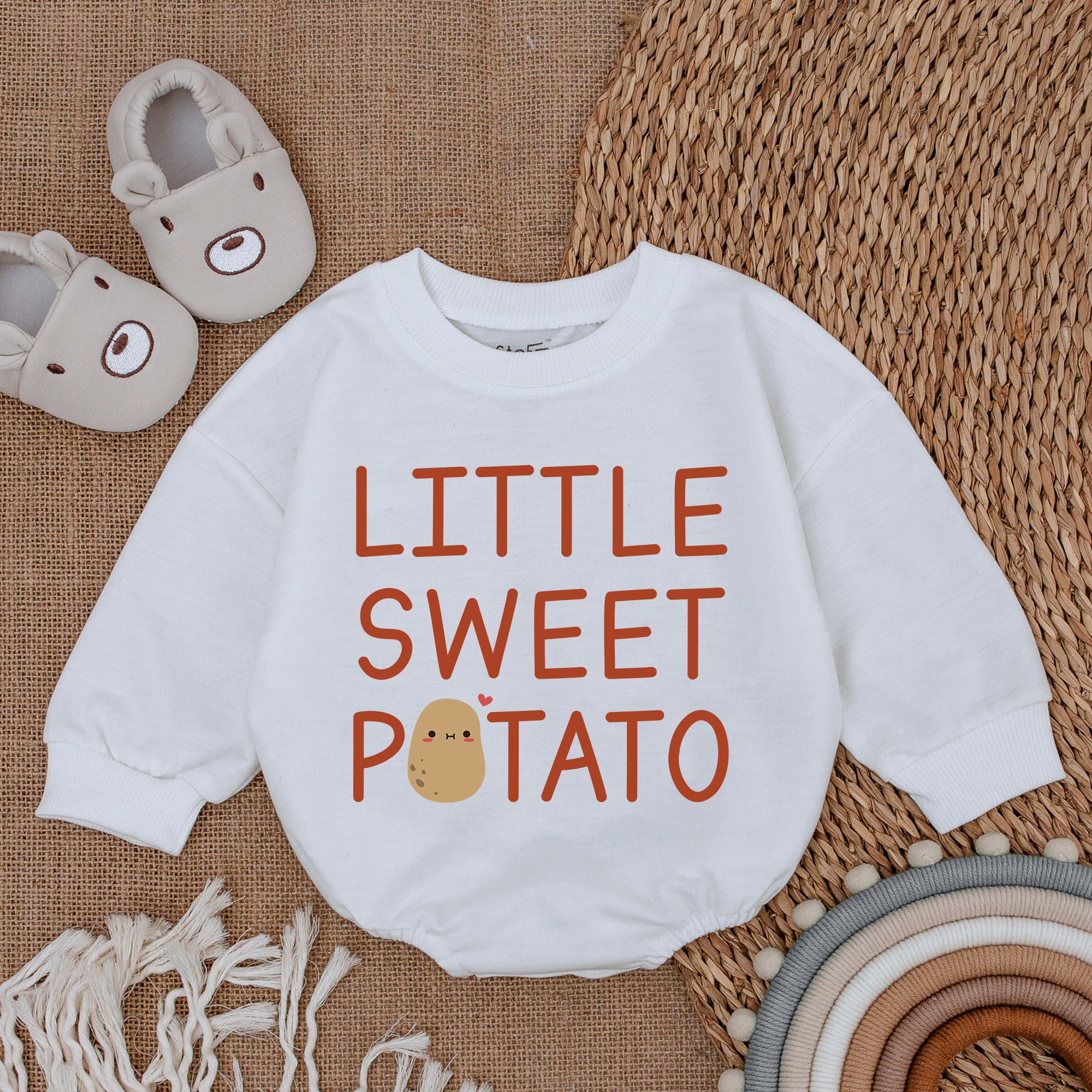 Little Sweet Potato Baby Romper-thanksgiving Infant Outfit- Baby Girl ...