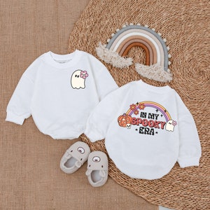 Spooky Era Baby Clothes-retro Ghost Bodysuit-cute Halloween Baby Romper ...