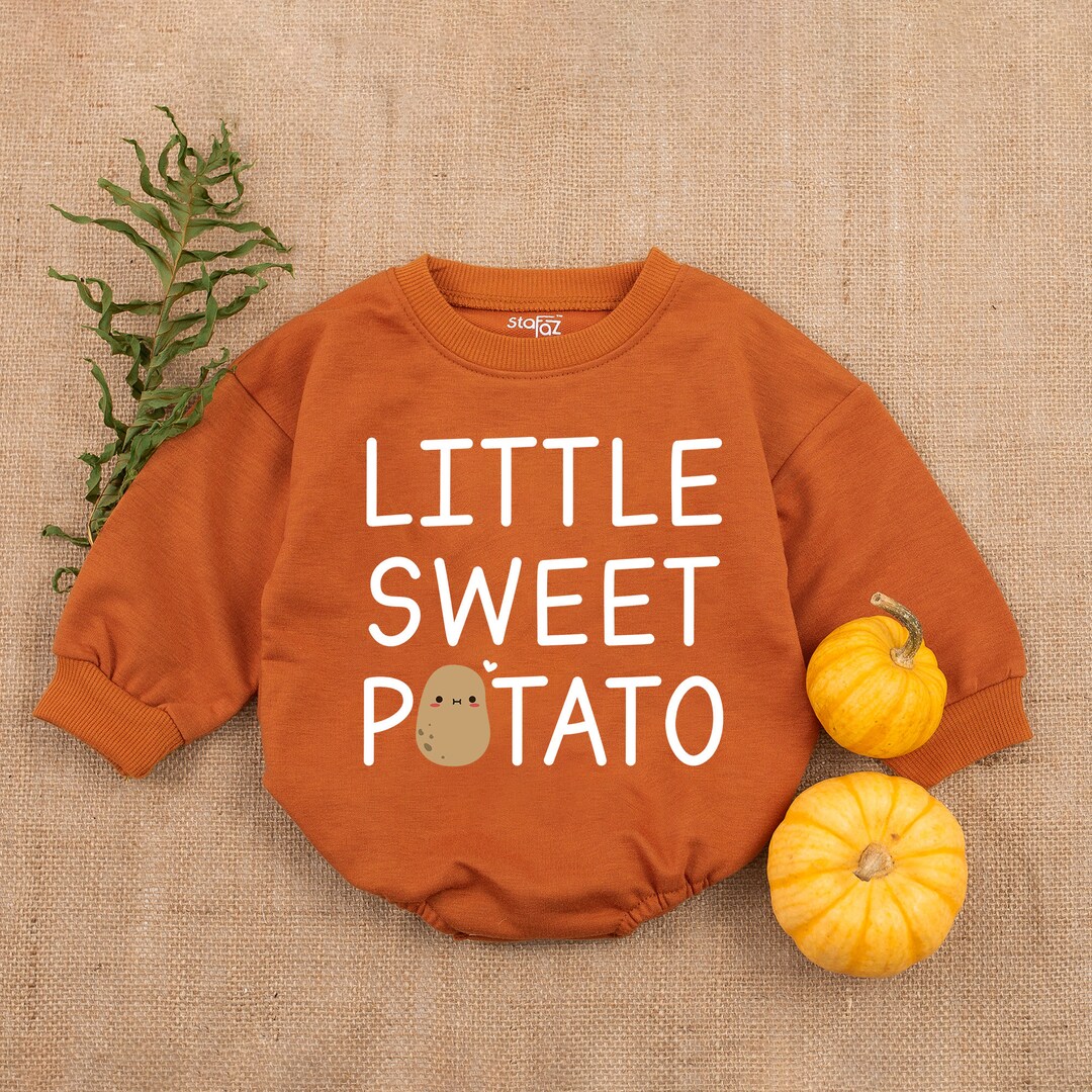 Little Sweet Potato Baby Romper-thanksgiving Infant Outfit- Baby Girl ...