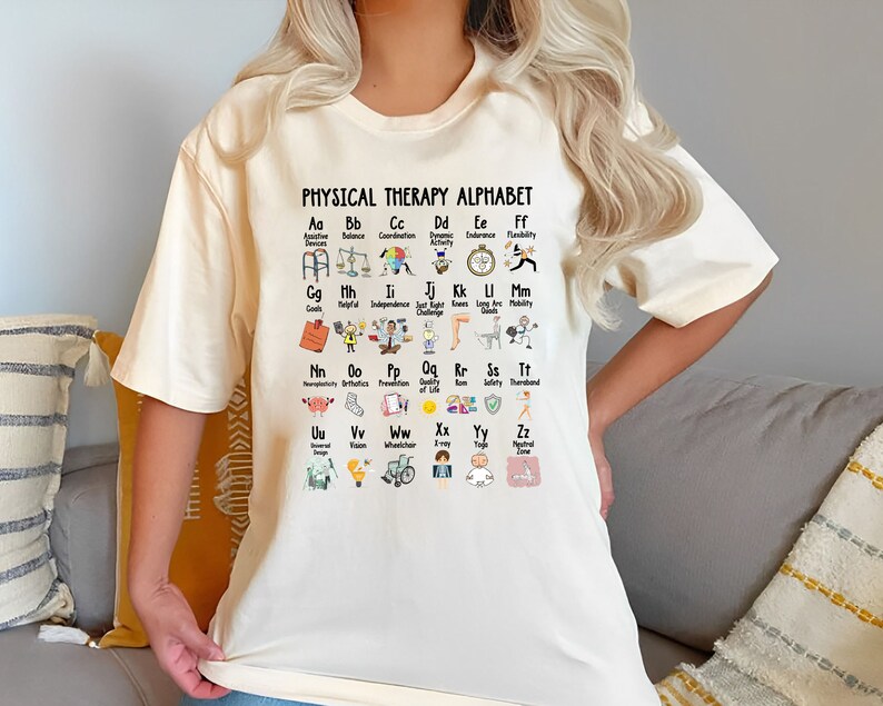 Physical Therapy Alphabet T-shirt Physical Therapy Shirt - Etsy