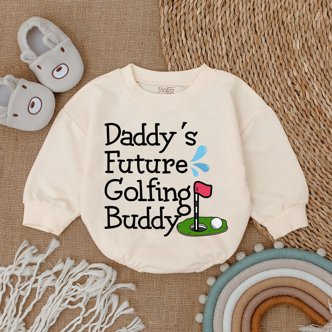 Daddy's Future Golfing Buddy Baby Outfit-baby Clothes -bubble Romper ...