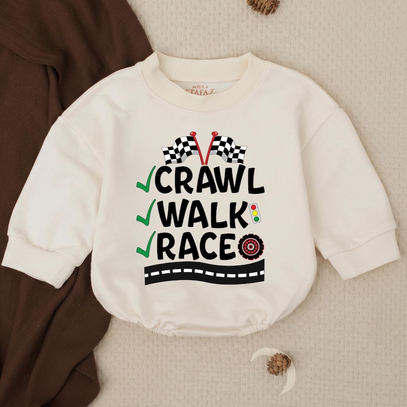 Race Car Romper Baby - Etsy