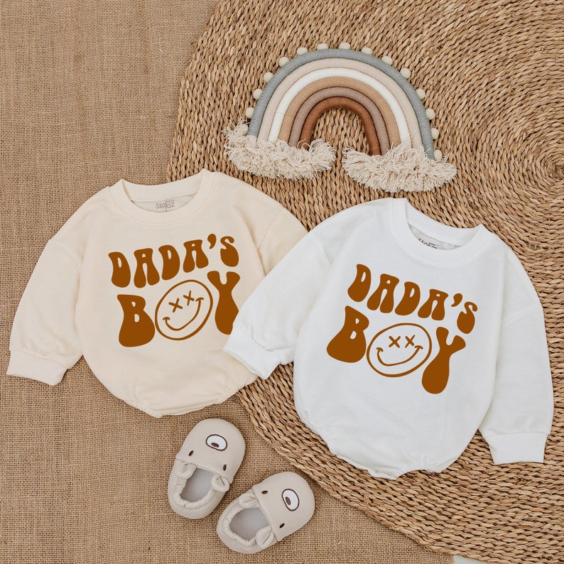 Dada's Boy Romper-first Father's Day Outfit- Baby Boy Clothes Outfit ...