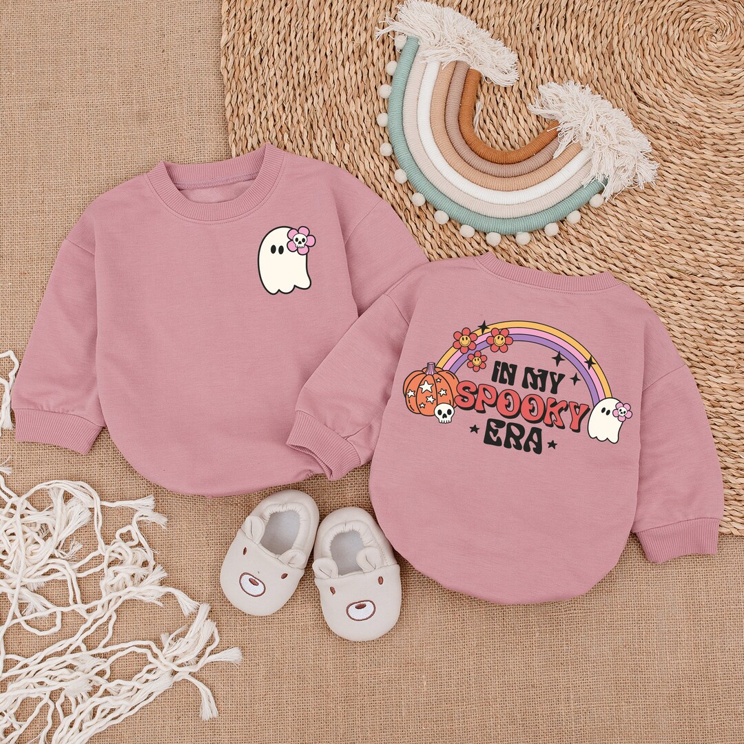 Spooky Era Baby Clothes-retro Ghost Bodysuit-cute Halloween Baby Romper ...