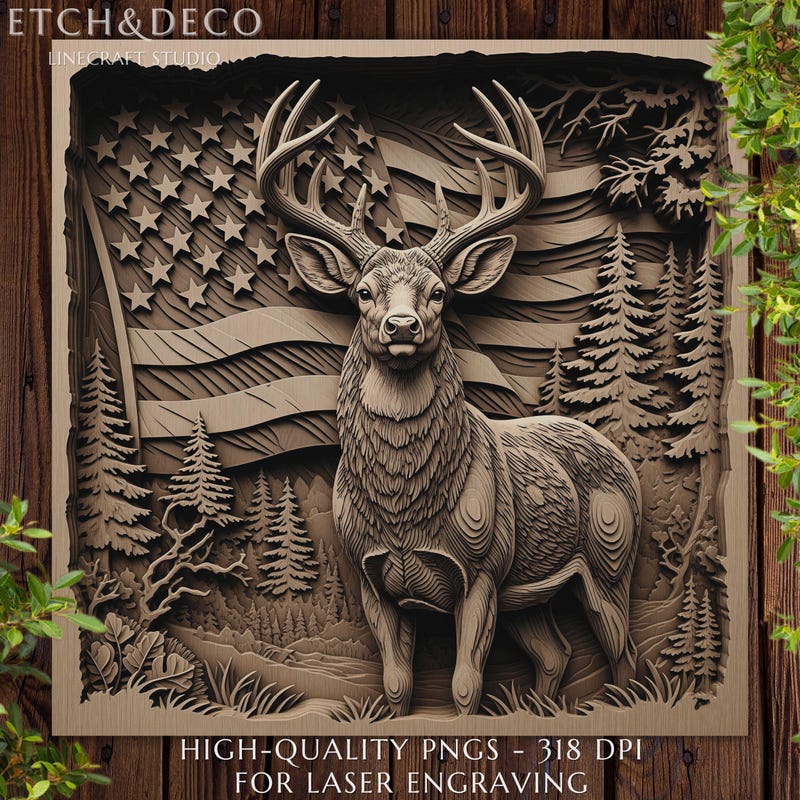3d Papercraft Deer - Etsy