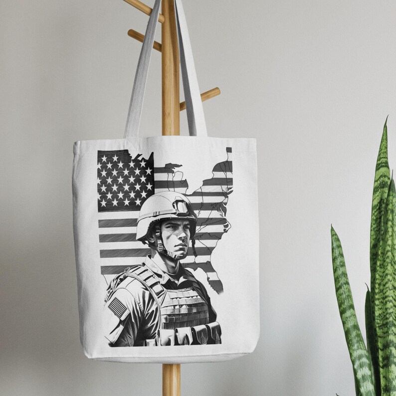 American Soldier PNG, Patriotic Laser Engraving File, US Flag Wood Burn ...