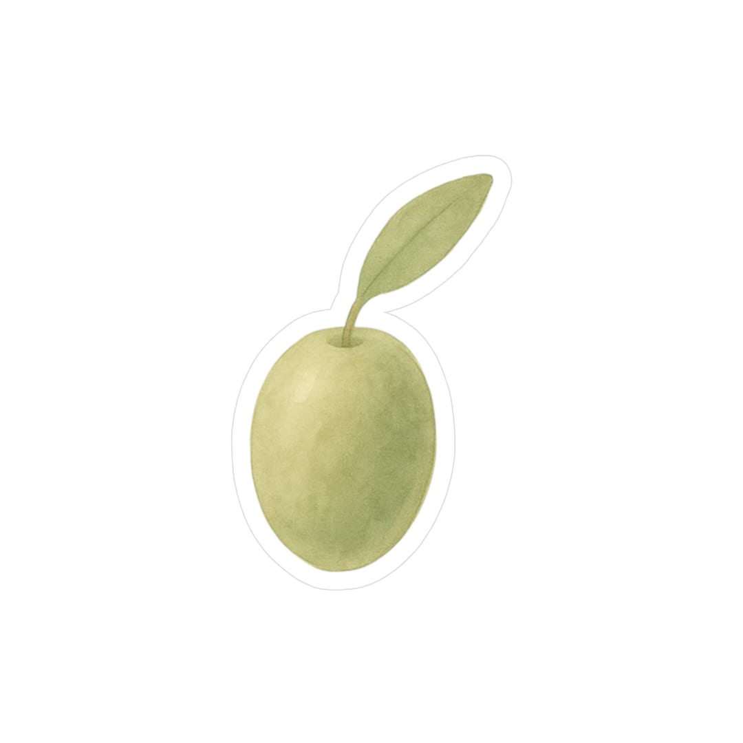 Olive Vinyl Decal Sticker, Green Plant Laptop Sticker, Nature Lover ...