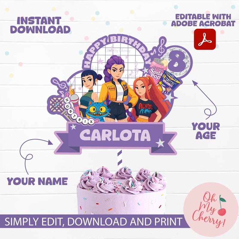 Huntrix Cake Design - Etsy