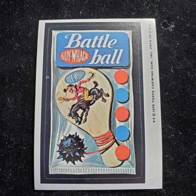 1975 WACKY PACKAGES SERIES 13 Tan Back Battle Ball - Rare - - Etsy