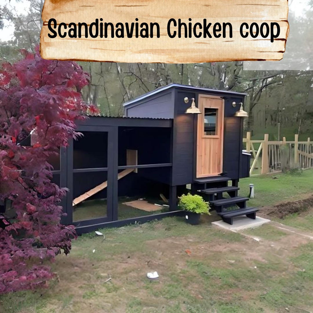 DIY Chicken Coop Plans – Large Walk-in Hen House for 6-10 Chicken ...